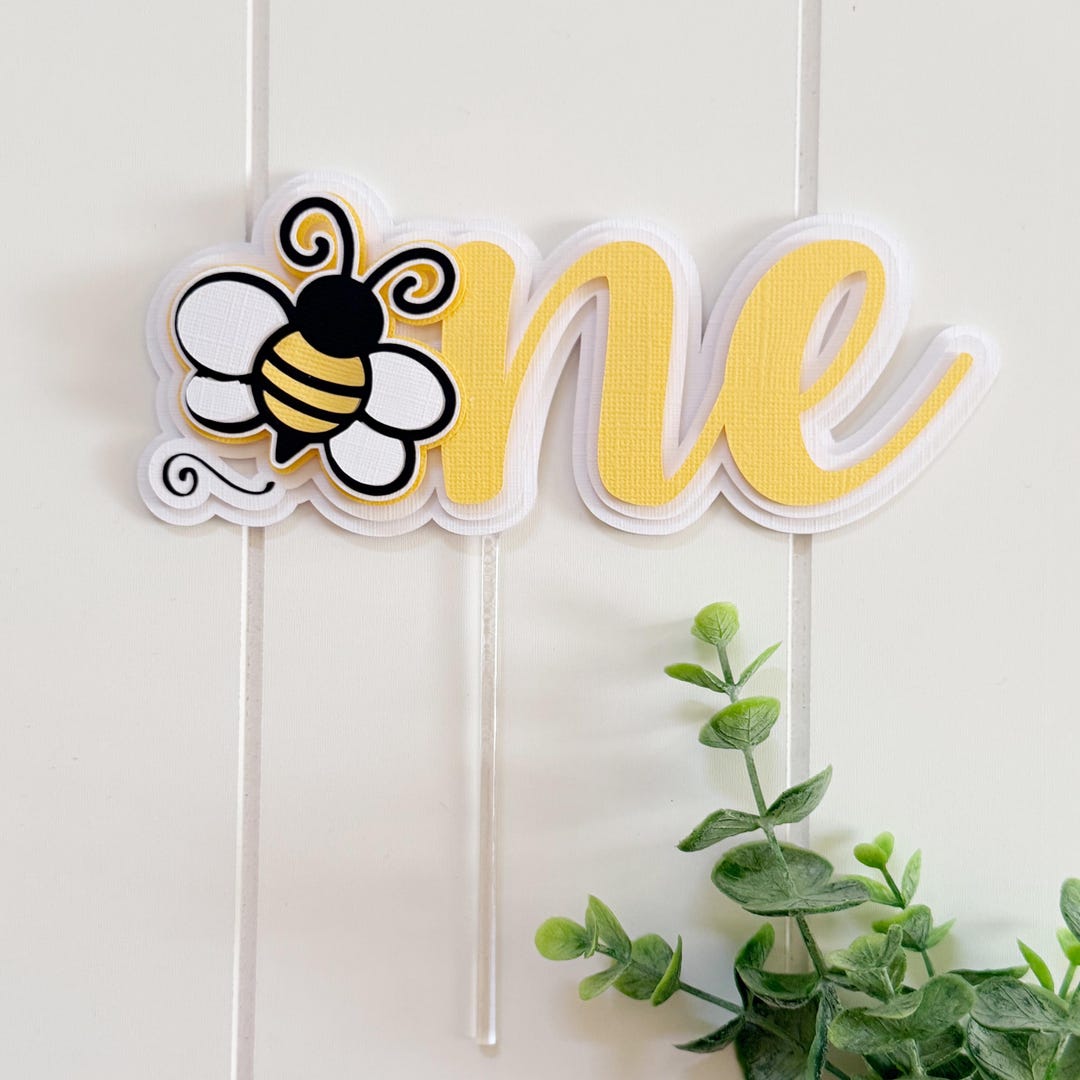 Bee Birthday Cake Topper|one Bee Cake Topper|one Cake Topper|bee Day ...