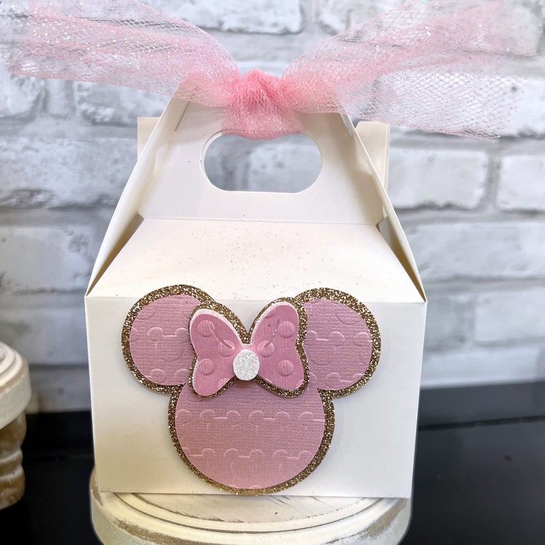 Minnie Mouse Party Favor Box Minnie Mouse Gift Box Minnie - Etsy