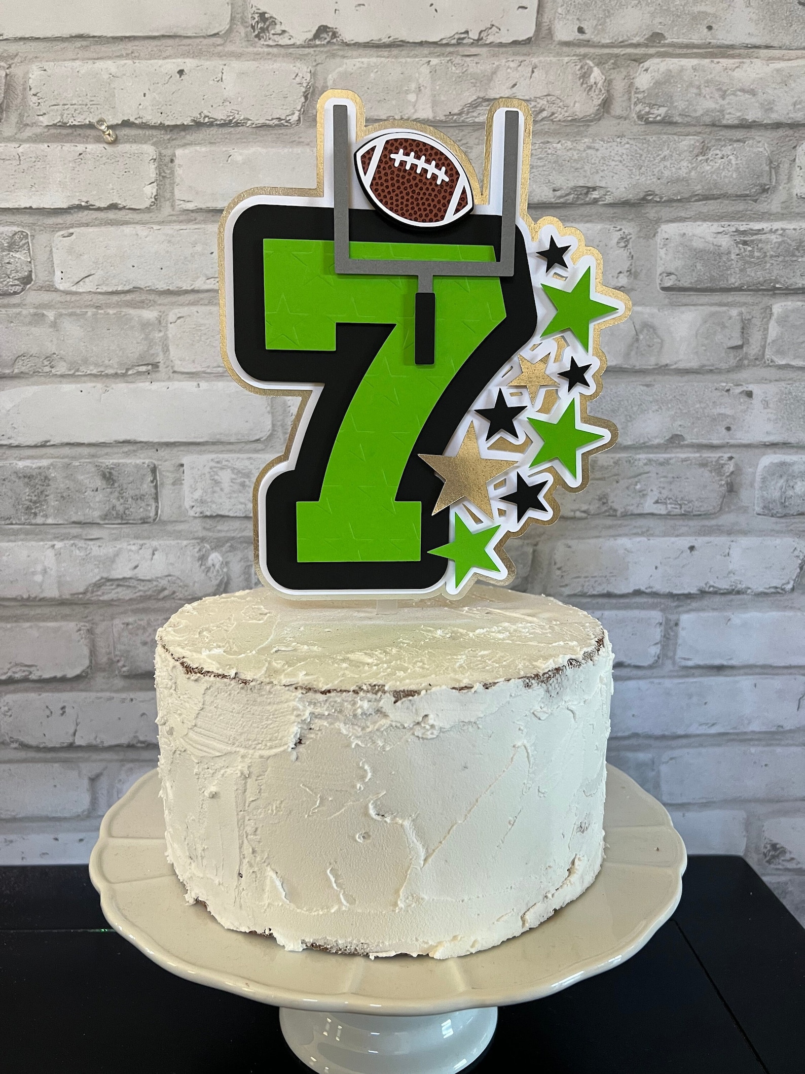 Football Cake Topperpersonalized Football Cake - Etsy