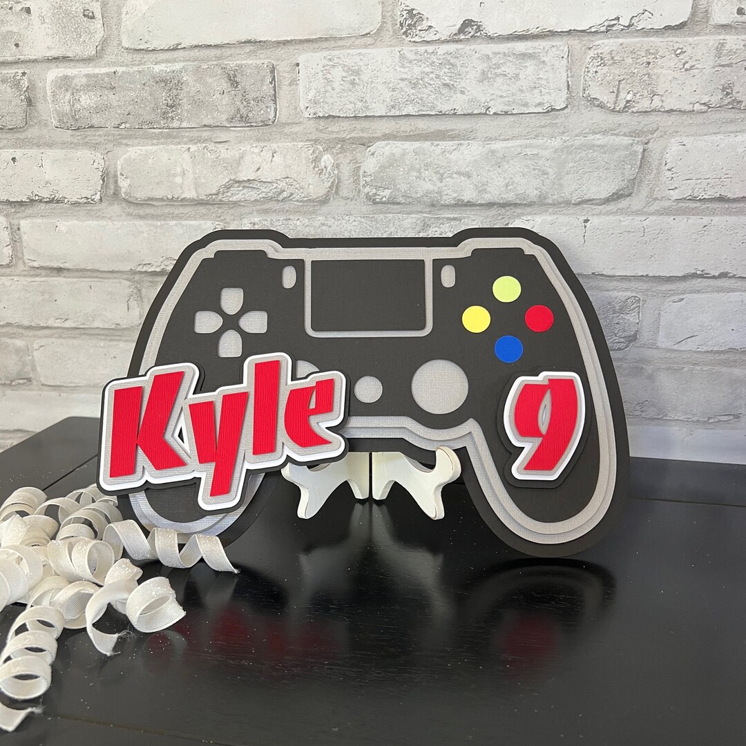 Video Game Birthday Name Banner|personalized Gamer Banner|video Game ...