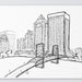 Philadelphia Row House Sketch Art Print, Philly Center City Print ...