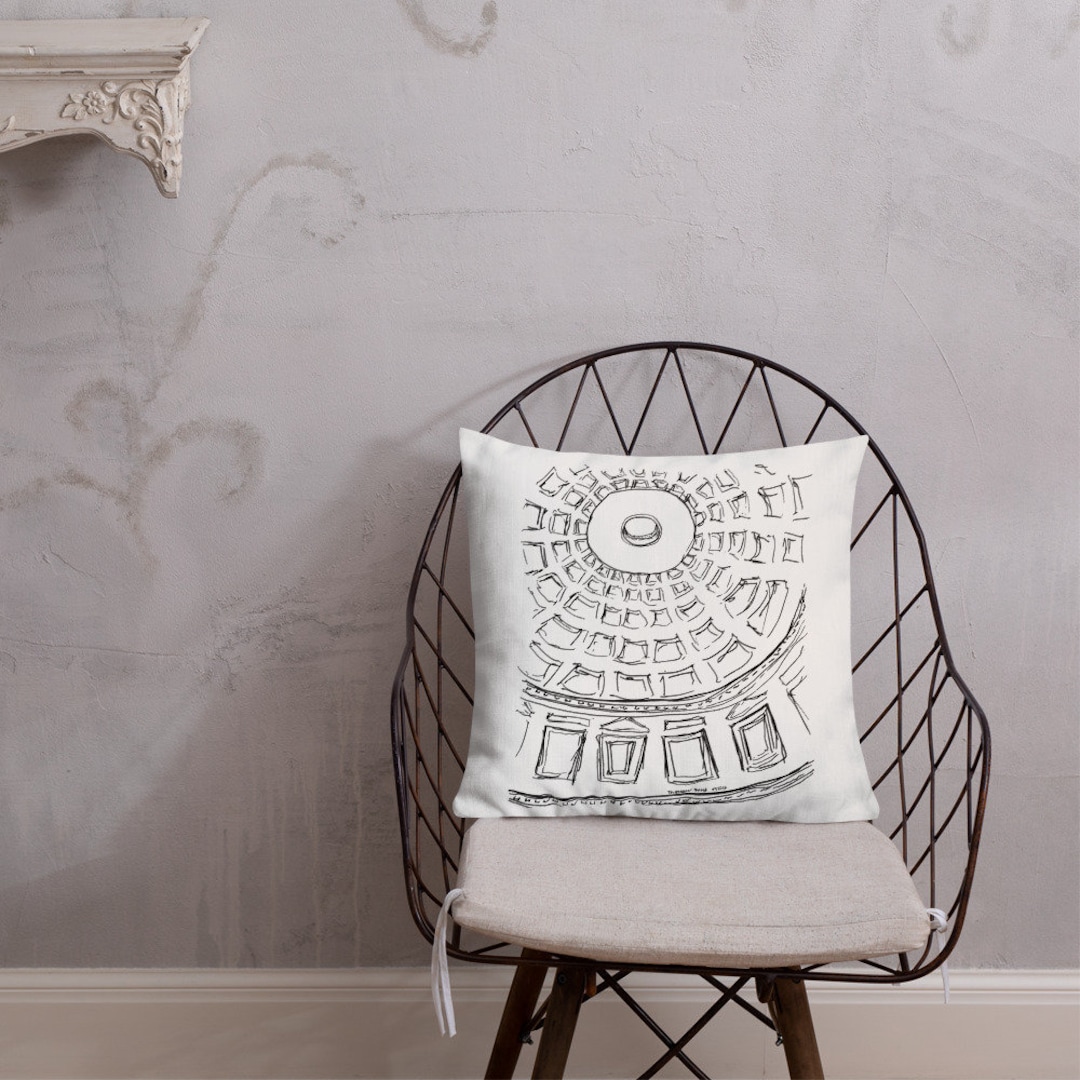 Rome Pantheon Accent Pillow, Rome Throw Pillow, Italy Decorative Pillow ...