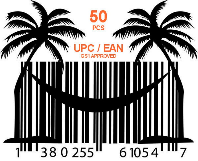 Instant 50 Pcs UPC And EAN Codes For Amazon ASIN Ebay Itunes Etsy UK