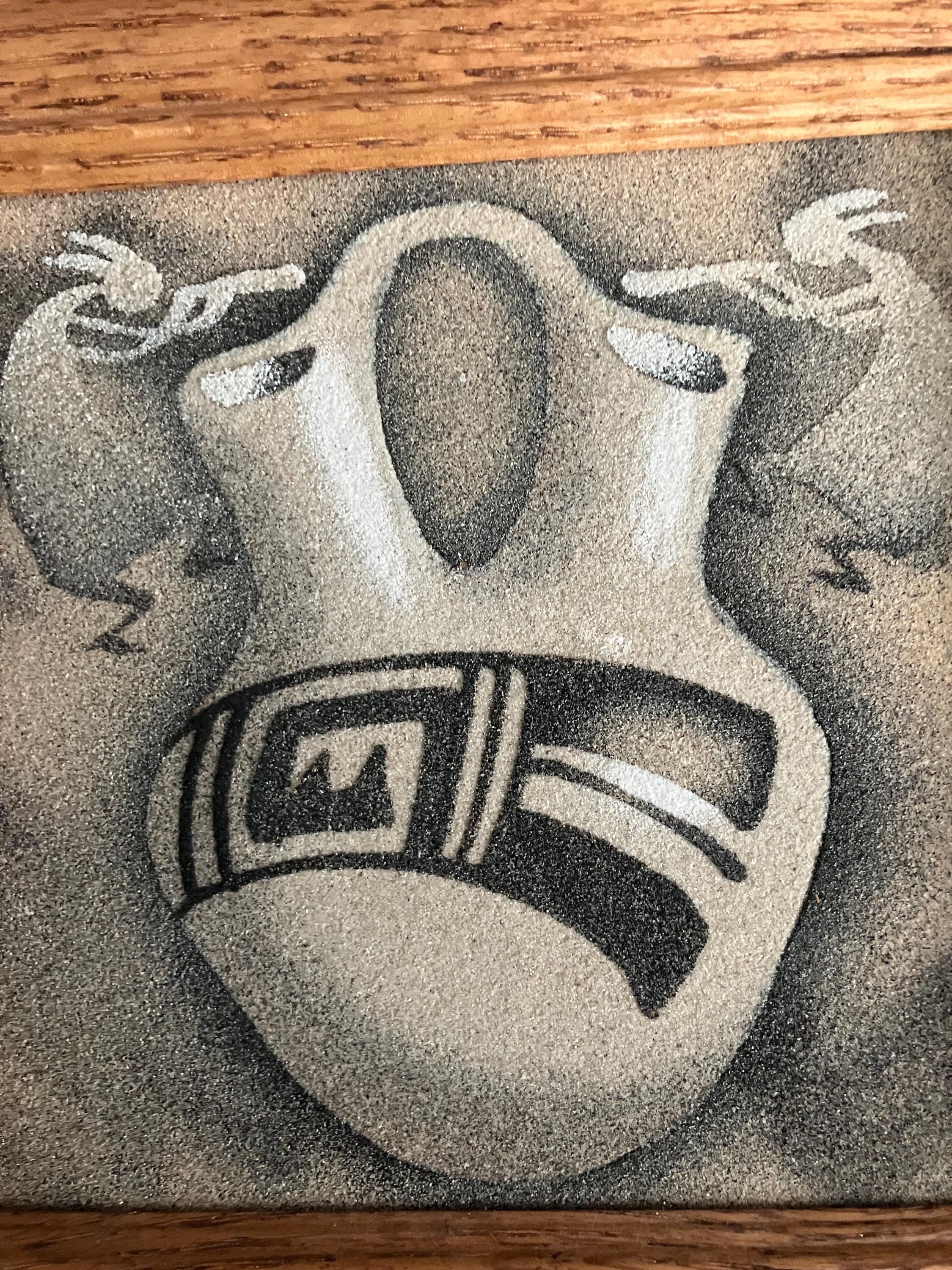 NATIVE AMERICAN NAVAJO Sand Painting by Artist Herman Tyler - Etsy