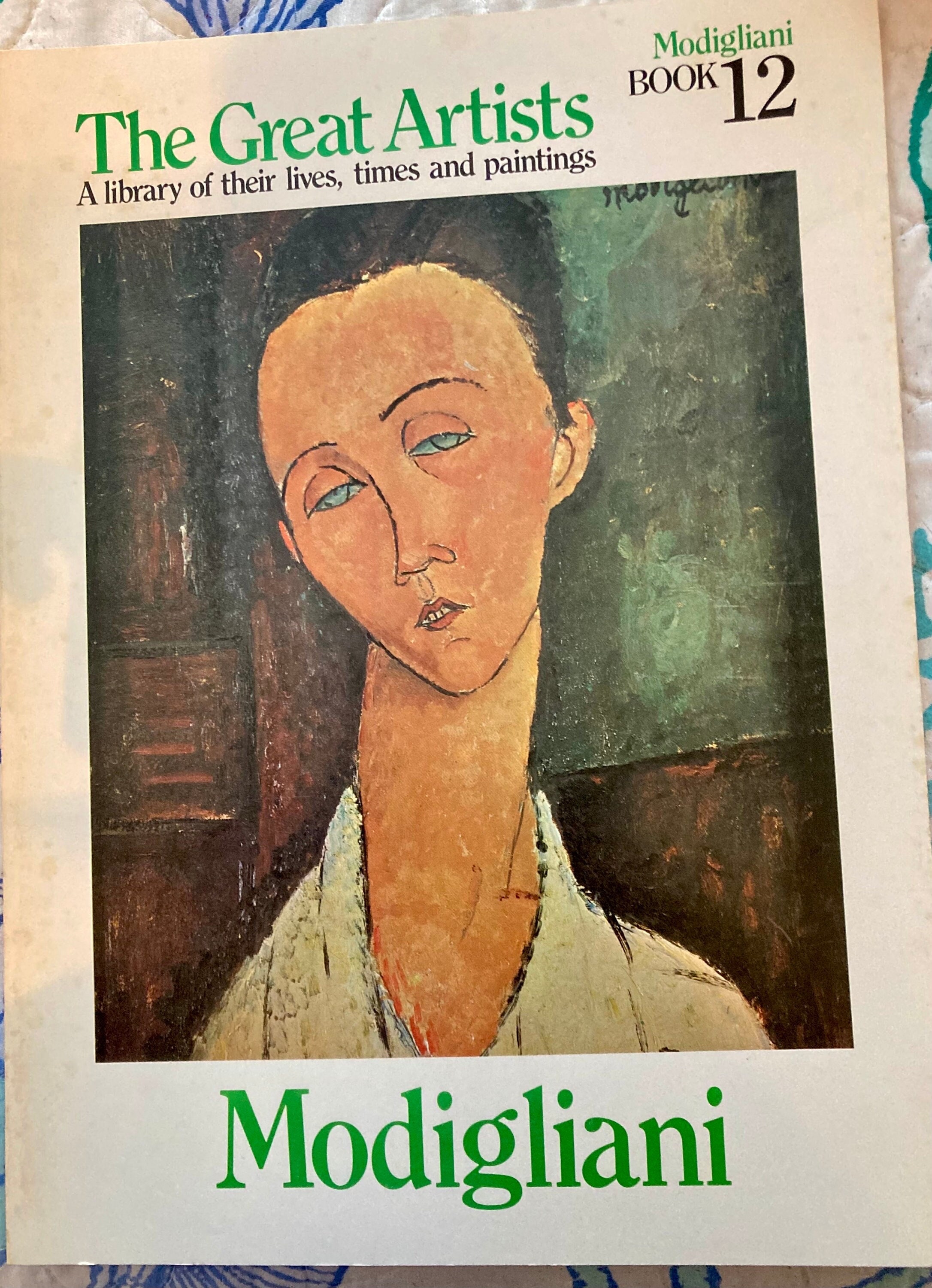 Modigliani RARE the Great Artists Book Series 12 Vintage Large Prints ...