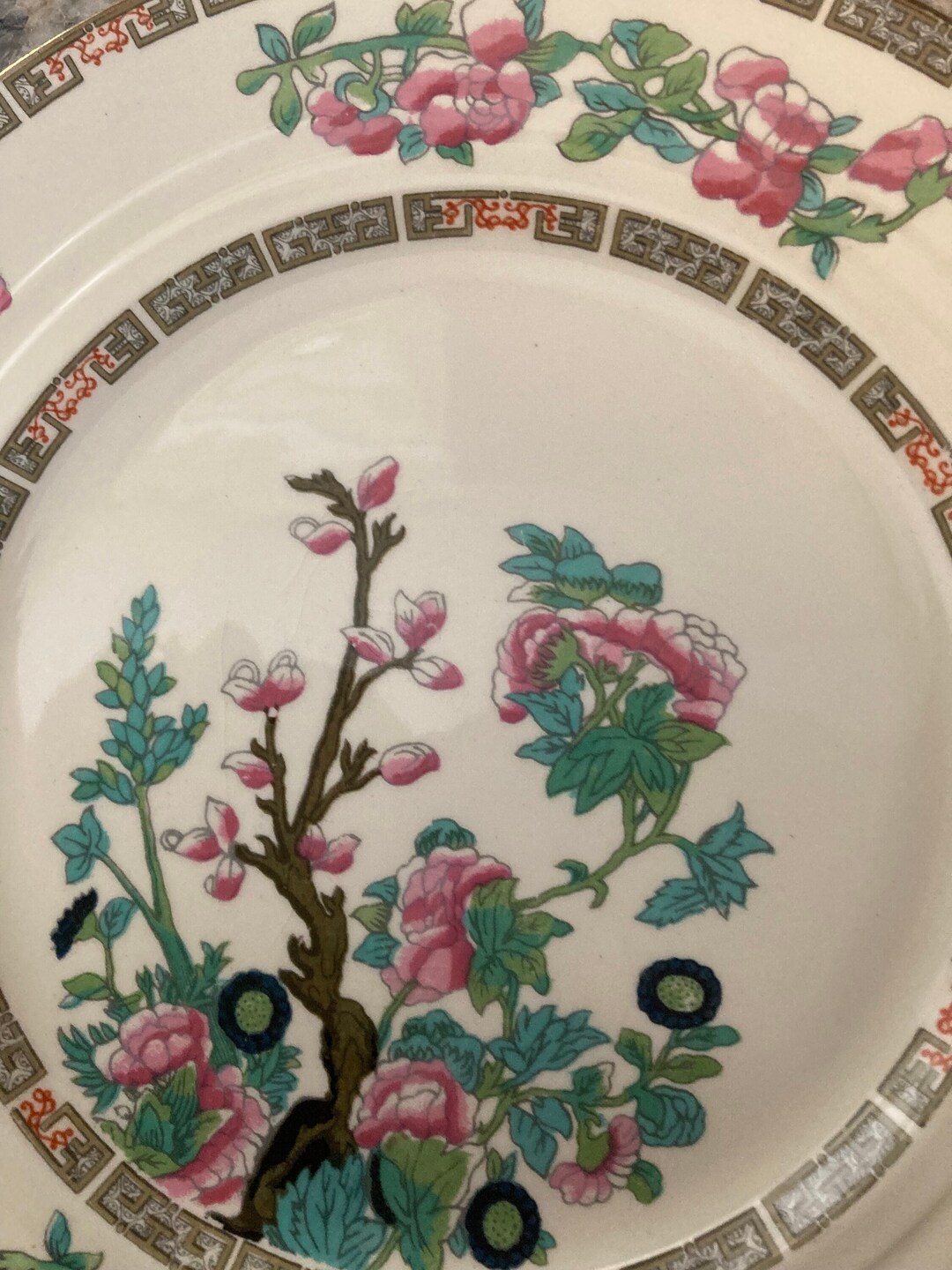 Newhall Hanley Rare Indian Tree Pattern 1970s Plate English Vintage ...