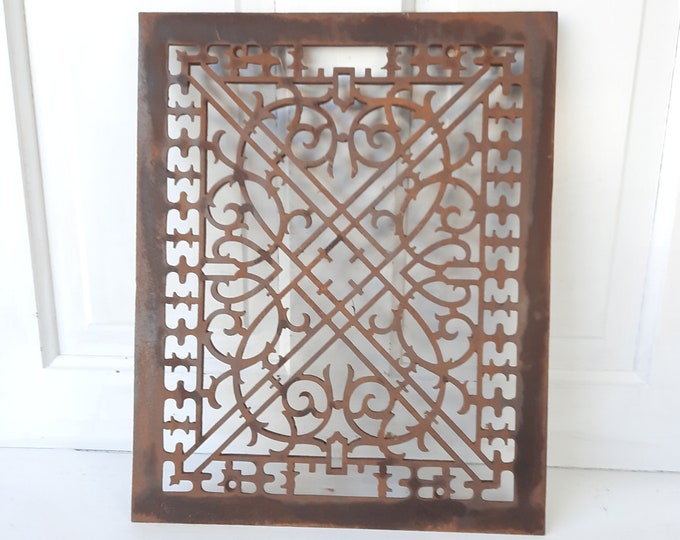 14 X 17 Fancy Antique Floor Vent Cover, Cold Air Return Large Floor ...