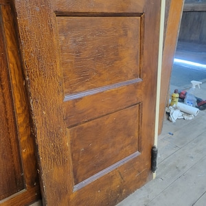 24" Antique Swinging Door With Glass Window, Antique Butler Door ...