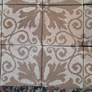 39 Antique Floor Tiles, 6x6 Antique Tile, Mosaic Floor Tile, Patterned ...
