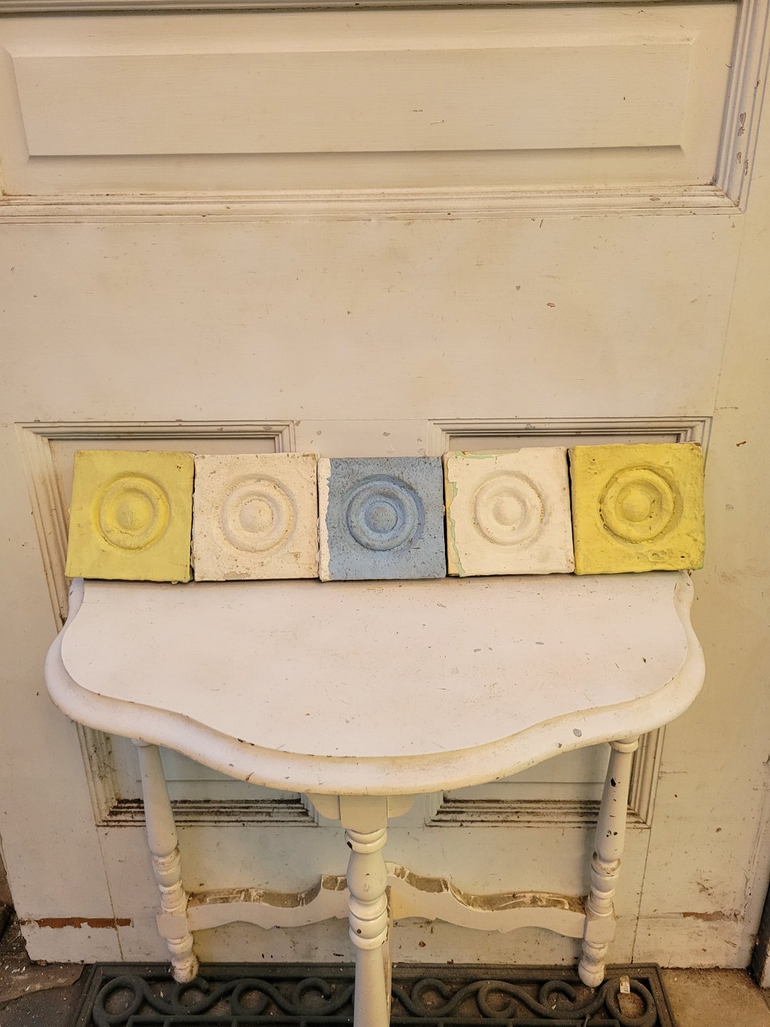 8 Bullseye Rosettes, Carved Plinth Blocks, Small Corner Blocks, Carved ...