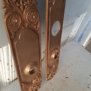 Ornate Large Entry Door Plates, Front Door Backplates, Exterior Door ...
