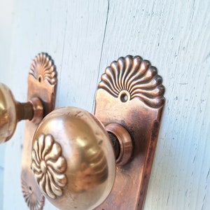 Antique Bronze Door Hardware Set, Antique Door Plates and Knobs ...