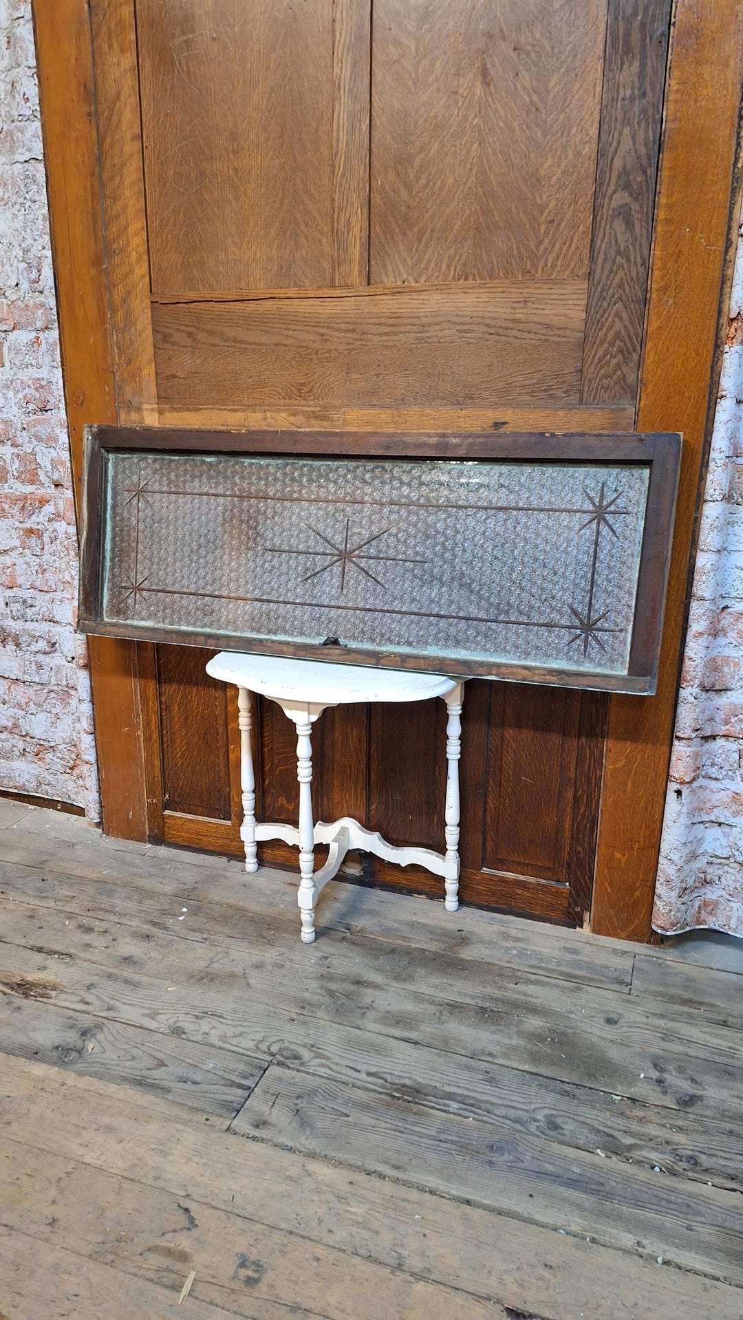 Antique Beveled Glass Transom Window: Victorian Maze Pattern - Etsy