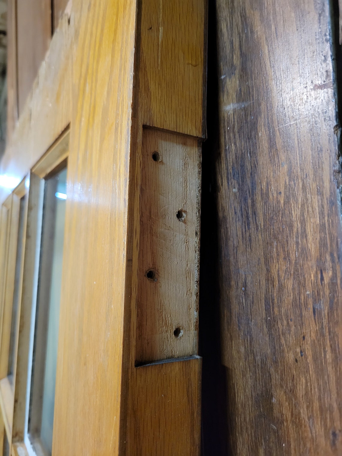 36" Vintage Wood Door, Vintage Office or Entry Door, Salvaged Wood Door ...