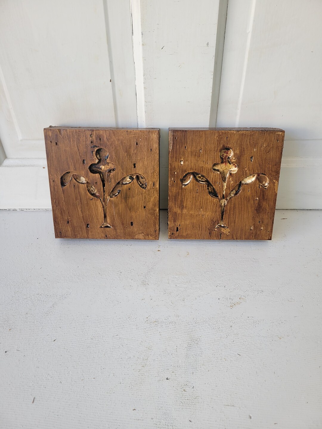 10 Victorian Carved Trim Blocks, Antique Corner Blocks, Plinth Blocks ...