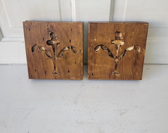 10 Victorian Carved Trim Blocks, Antique Corner Blocks, Plinth Blocks ...