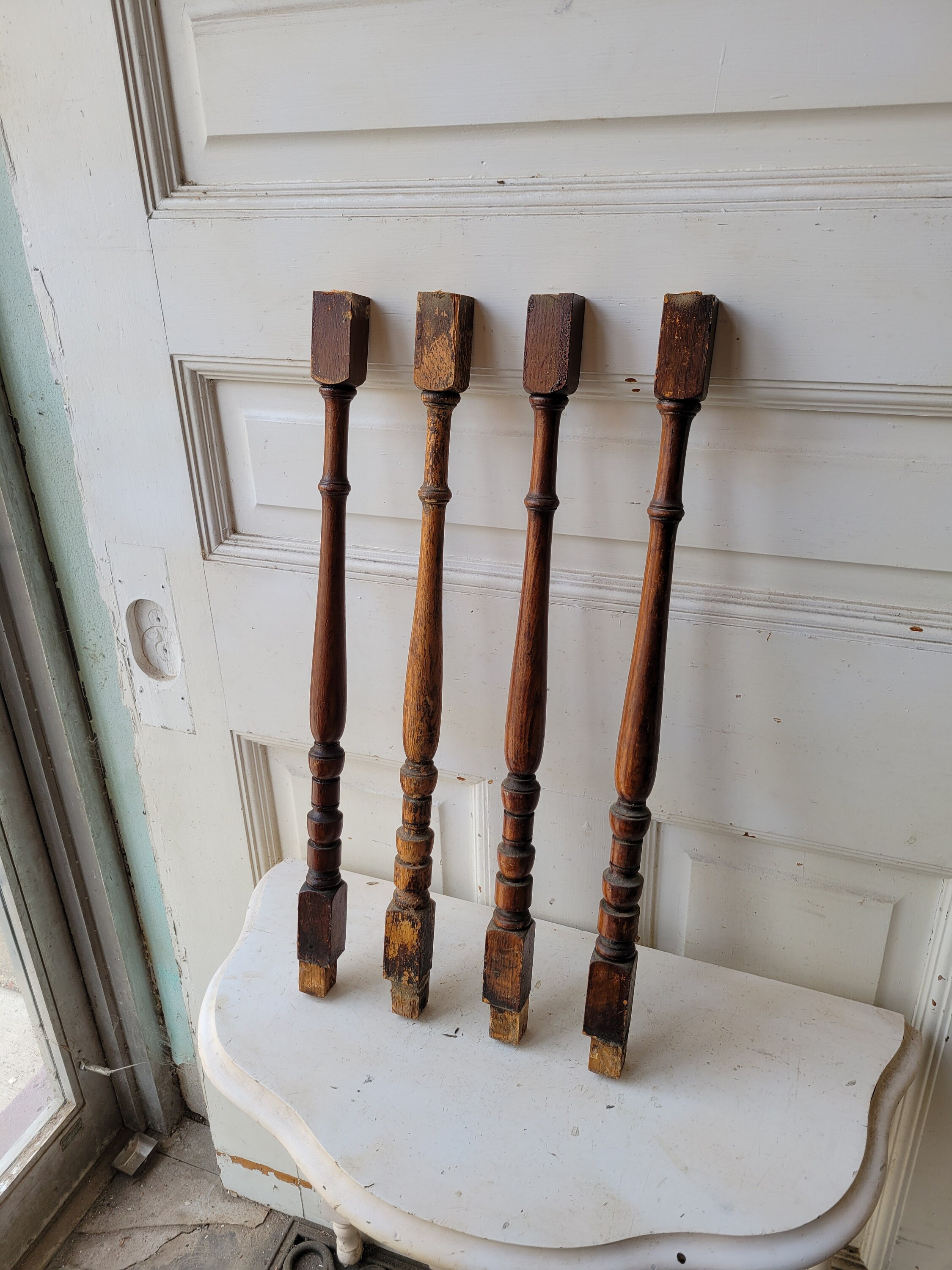 Set of Eleven Antique Spindles 11 Old Wood Spindles Stair - Etsy