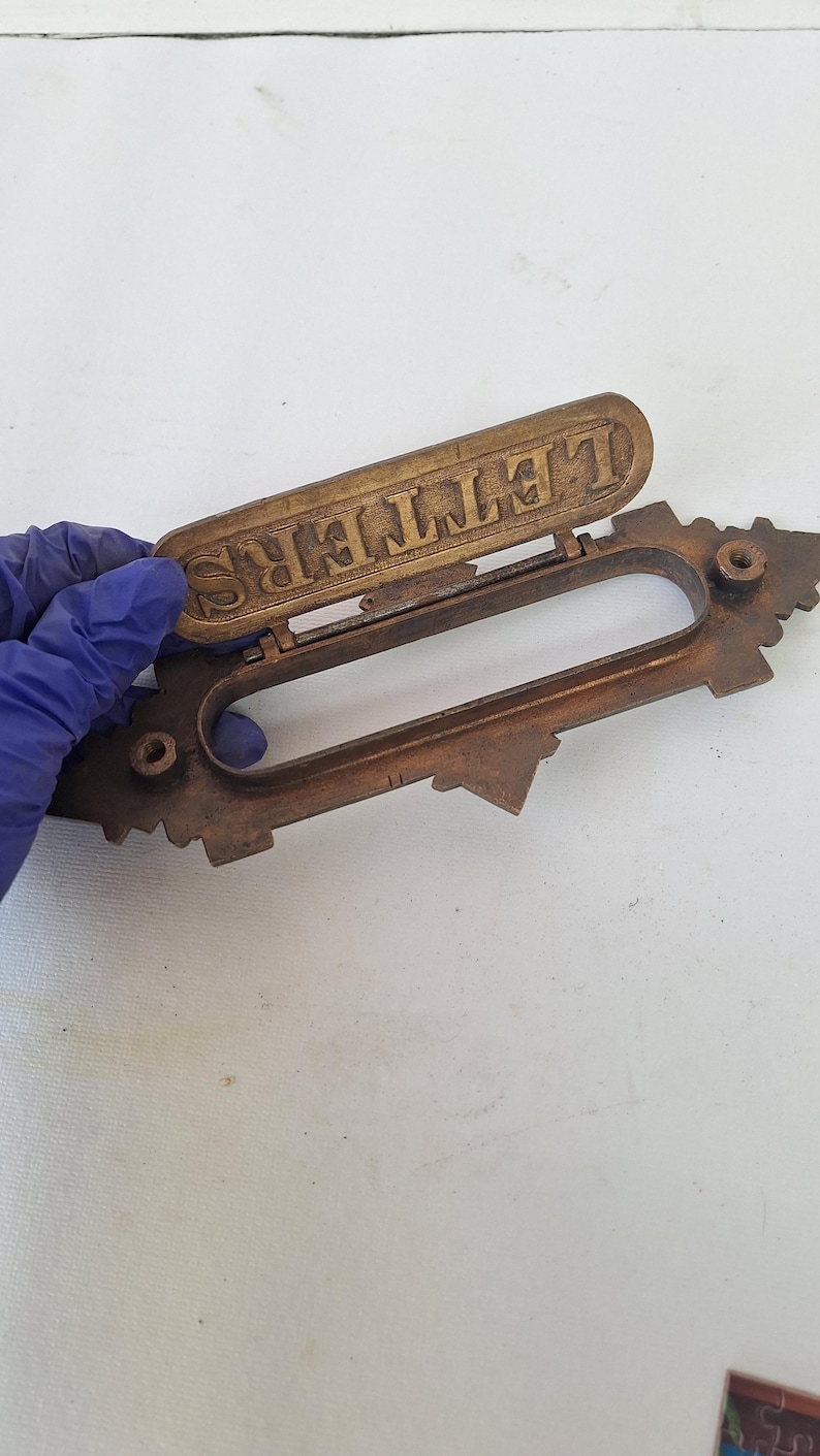 Ornate Bronze Letter Slot, Fancy Antique Door Mail Slot - Etsy