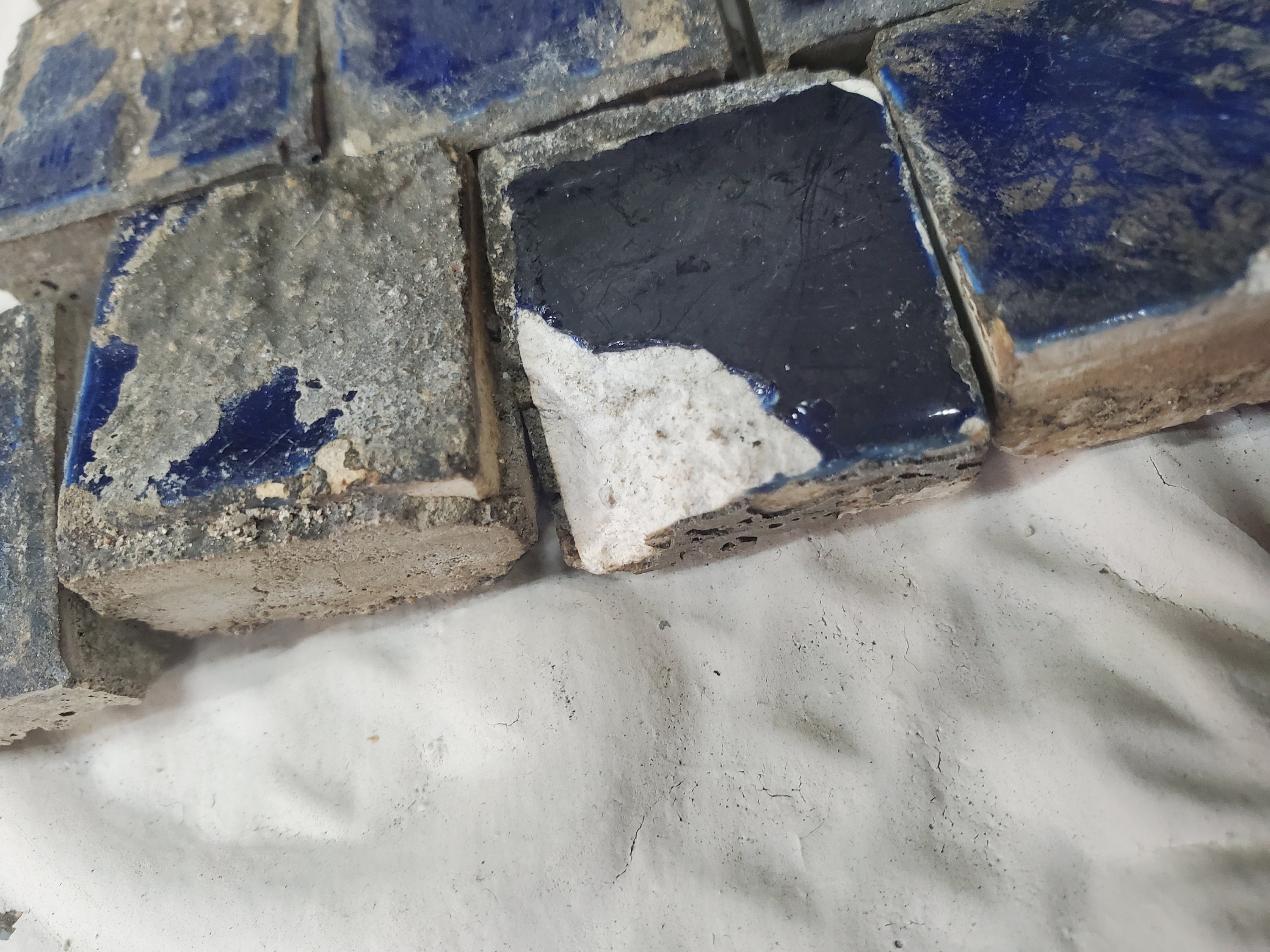 65 Small Blue Tiles Small Antique Tiles Fireplace Hearth - Etsy