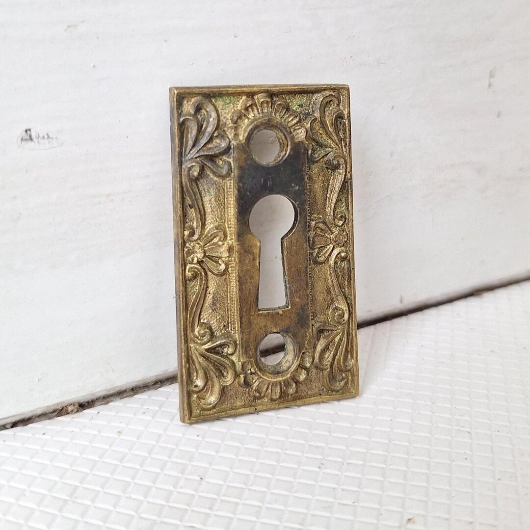 Parthenon Design Escutcheon by Corbin, Eastlake Design Antique Brass ...