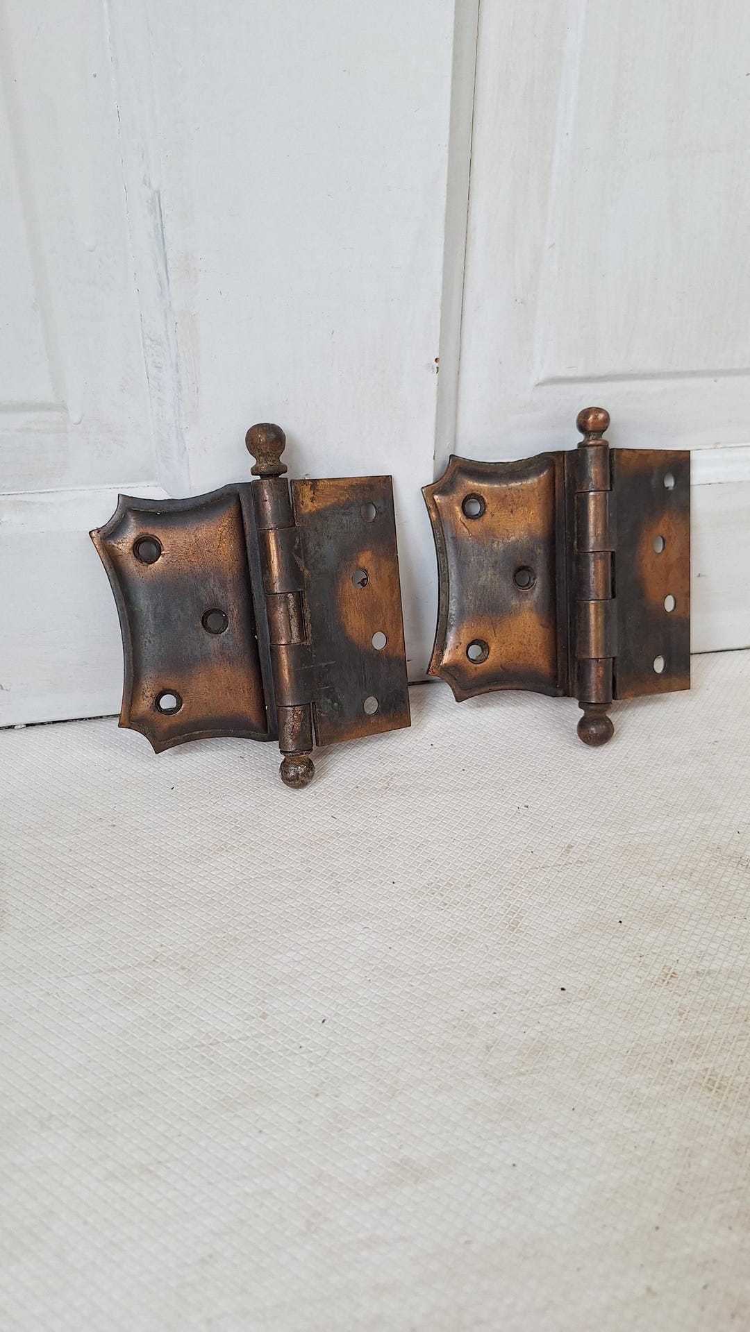 Decorative Half Mortise Hinges, Left Hand Swing, Butterfly Style ...