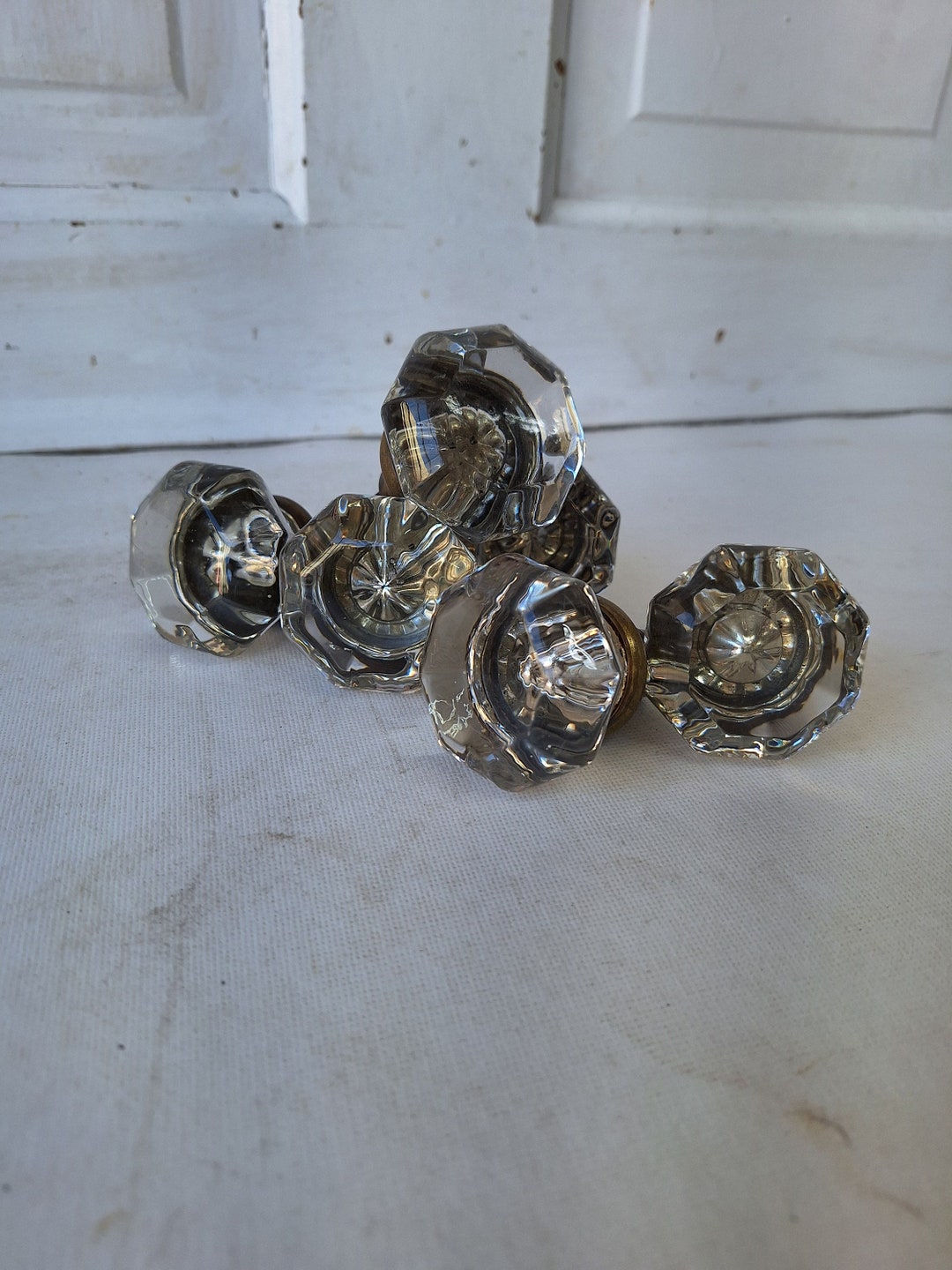 Antique Glass Knobs, Glass Door Knobs, Octagonal Knobs, Bubble Glass Knobs, 8 Point Knobs ...