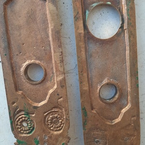Ornate Large Entry Door Plates, Front Door Backplates, Exterior Door ...
