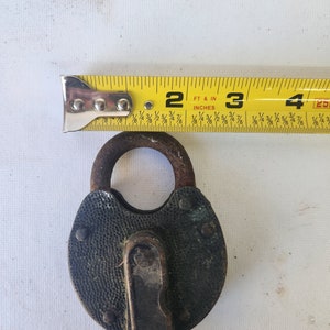 Antique Yale Lock and Key, Large Vintage Railroad Lock, Jail Padlock ...