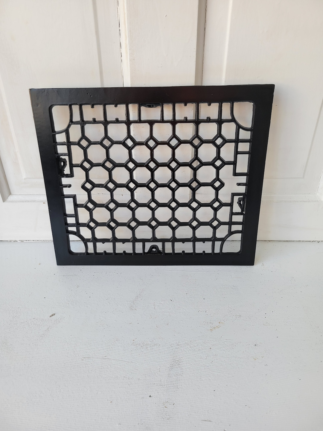 12 X 14 Ornate Iron Grate Floor, Register Cover Vent Cover, Large Floor ...