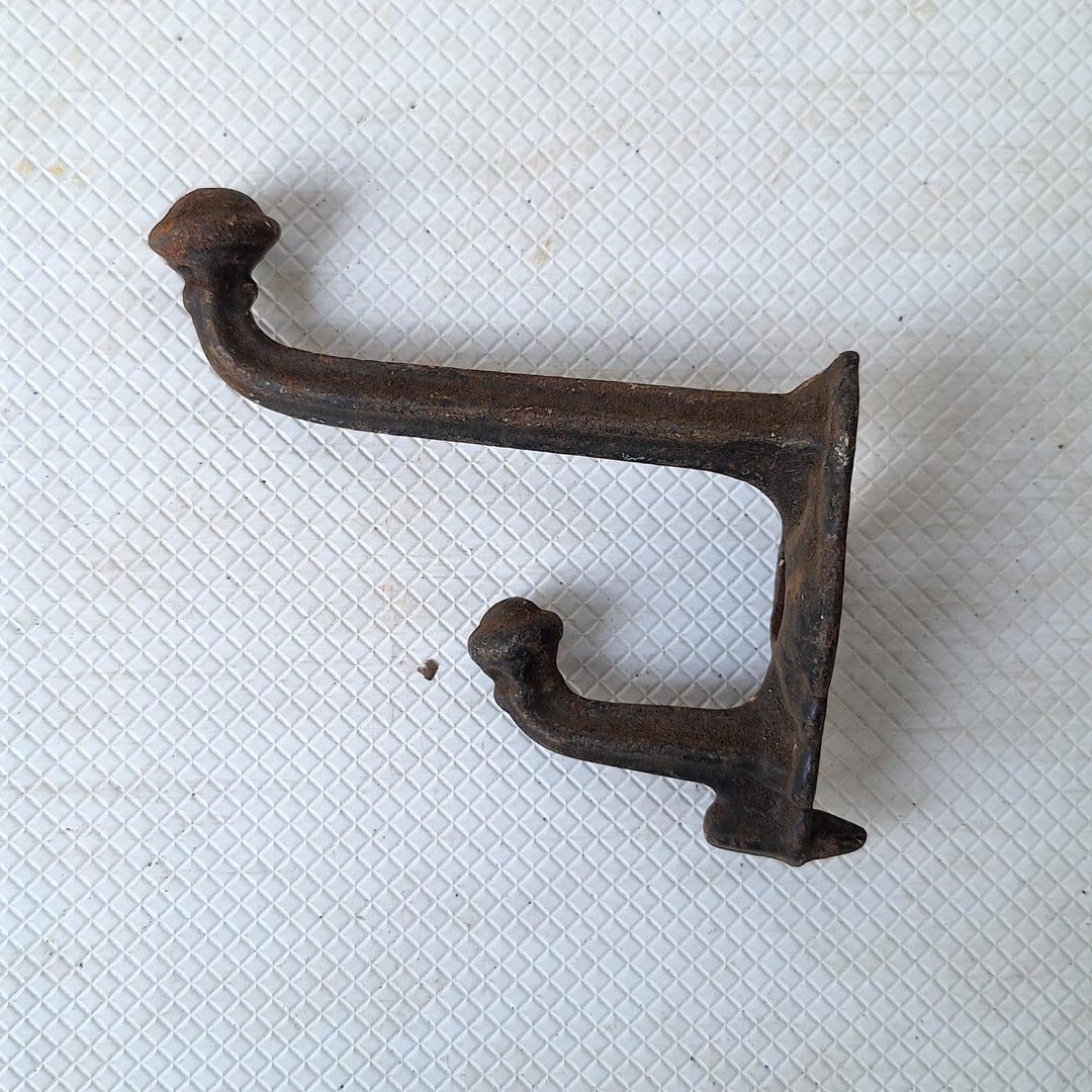 Large Antique Hook for Wall, Large Wall Hook, Cast Iron Coat Hanger ...
