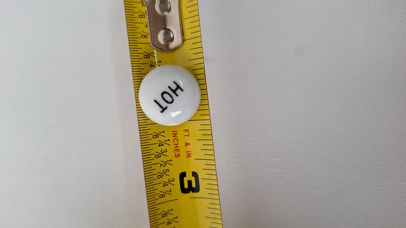 Porcelain Faucet Button Top: Hot Water Handle, Architecture Salvage - Etsy