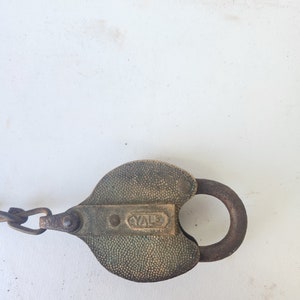 Antique Yale Lock and Key, Large Vintage Railroad Lock, Jail Padlock ...