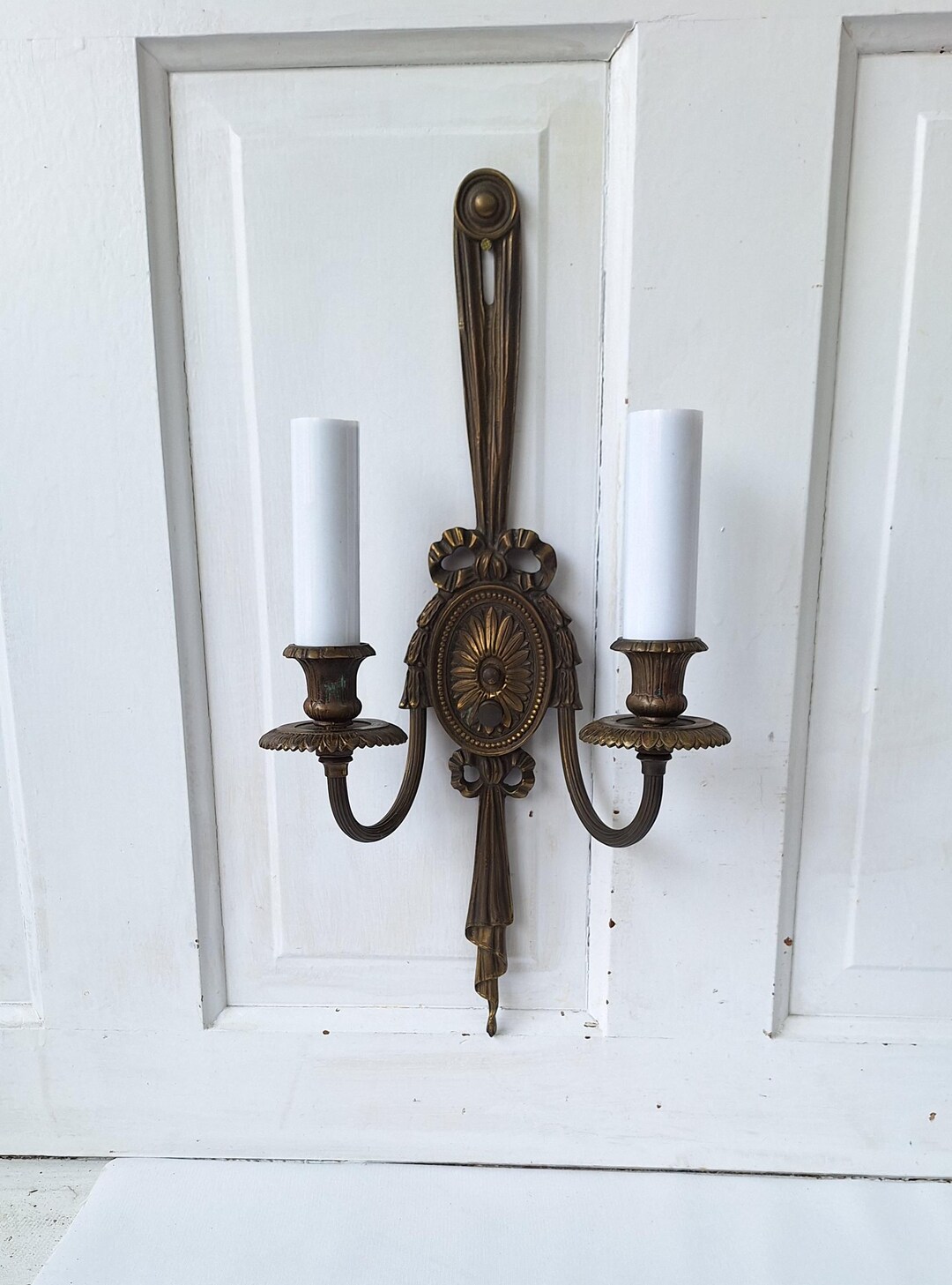 MCM Vintage Brass Bow Sconce, Mid Century Sconce, Vintage Wall Light ...