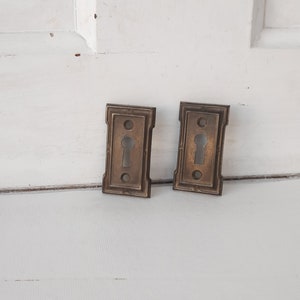 Antique Key Holes, Escutcheon, Antique Cast Iron Keyhole, Ornate ...
