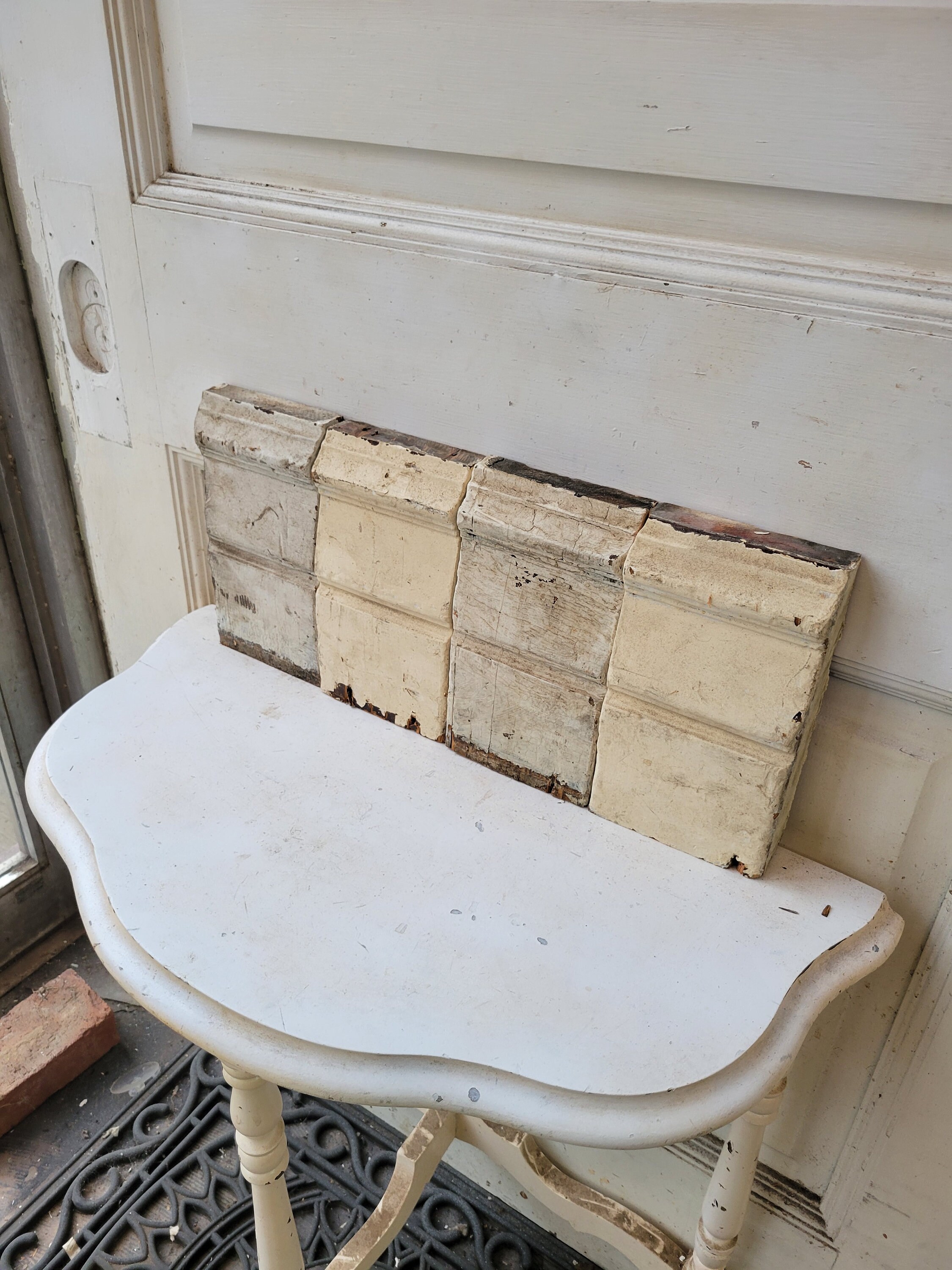 4 Carved Plinth Blocks Salvaged Wood Accent Reclaimed Wood - Etsy