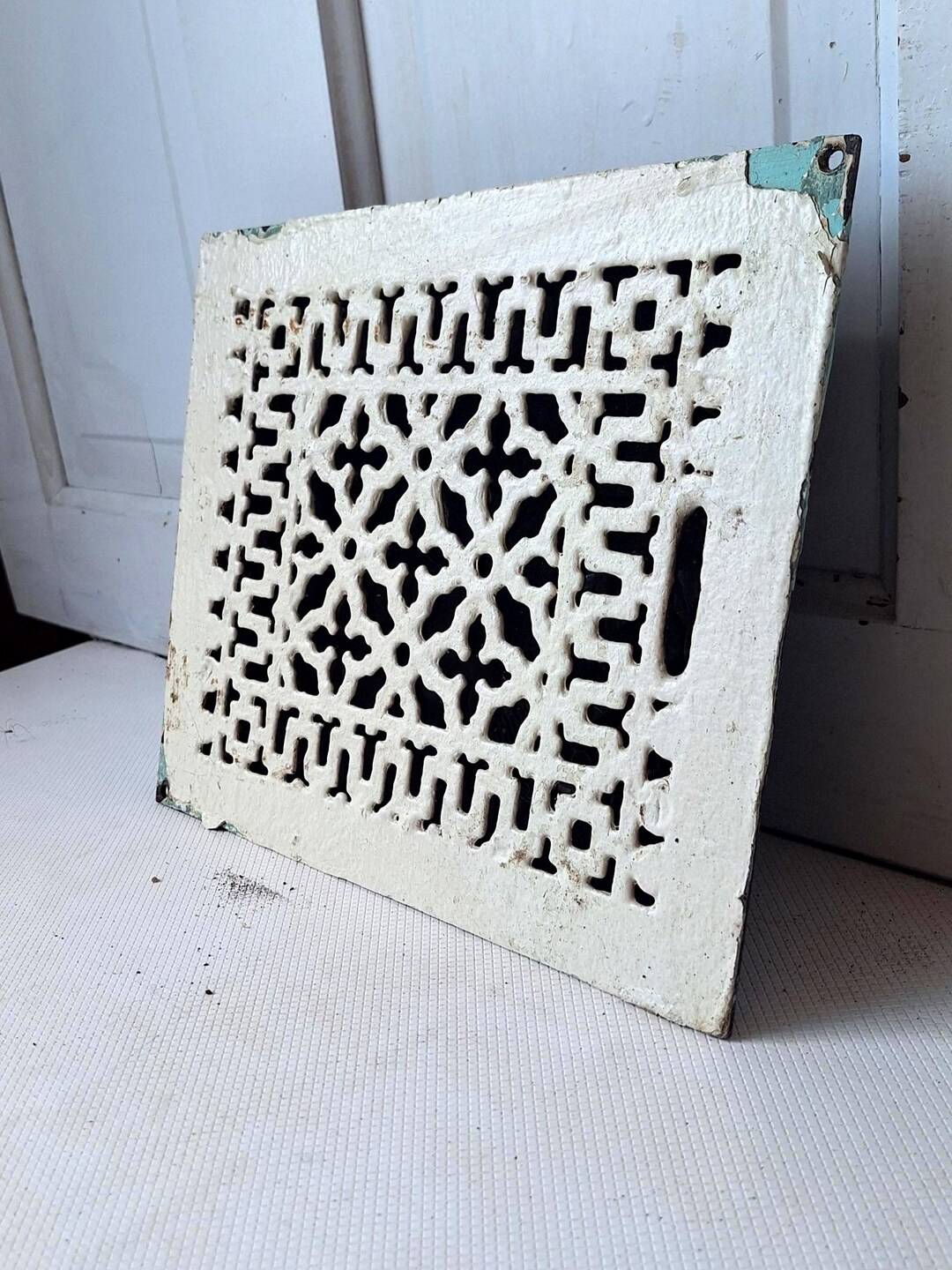 10 X 12 Fancy Antique Floor Vent Cover, Cold Air Return Large Floor ...
