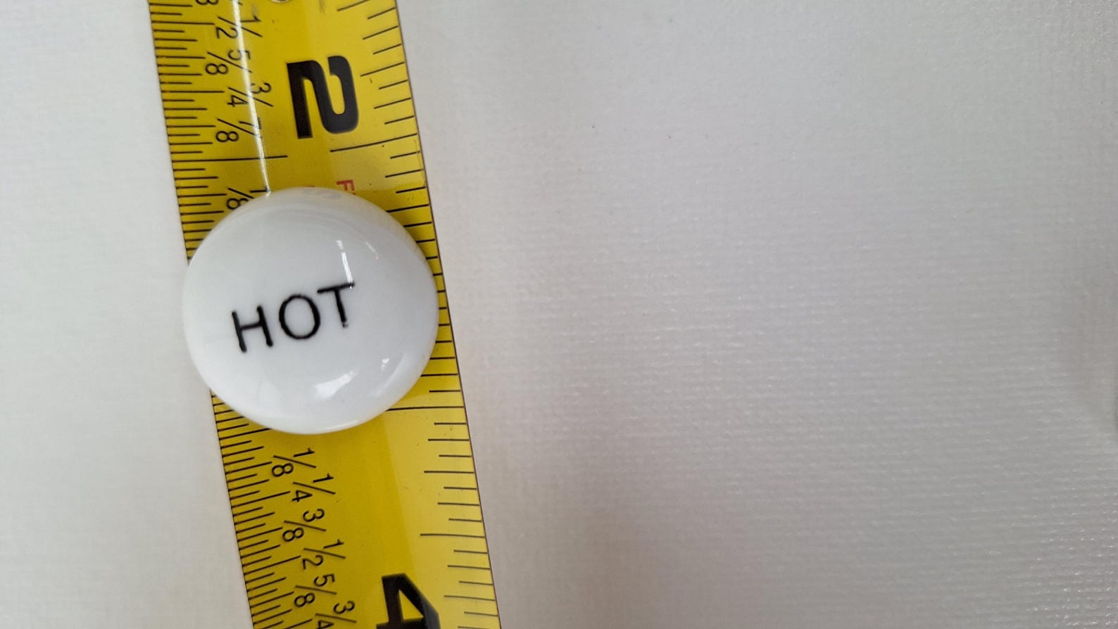 Porcelain Faucet Button Top: Hot Water Handle, Architecture Salvage - Etsy