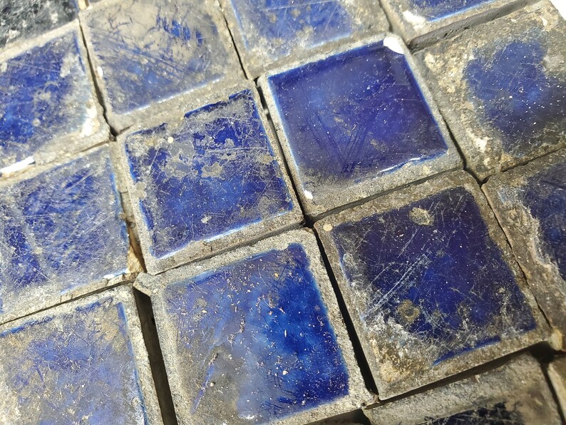 65 Small Blue Tiles Small Antique Tiles Fireplace Hearth - Etsy