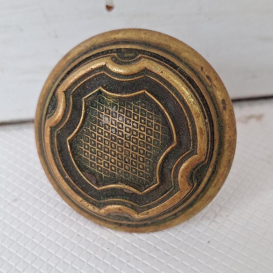 Antique Bronze Doorknob: Racine Pattern by Russell & Erwin, 1905 - Etsy
