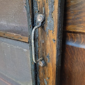 Fancy Antique Screen Door, Salvaged Farmhouse Screen Door With ...