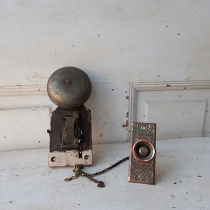 Antique Doorbell, Mechanical Doorbell, Vintage Door Bell, Pull Doorbell ...