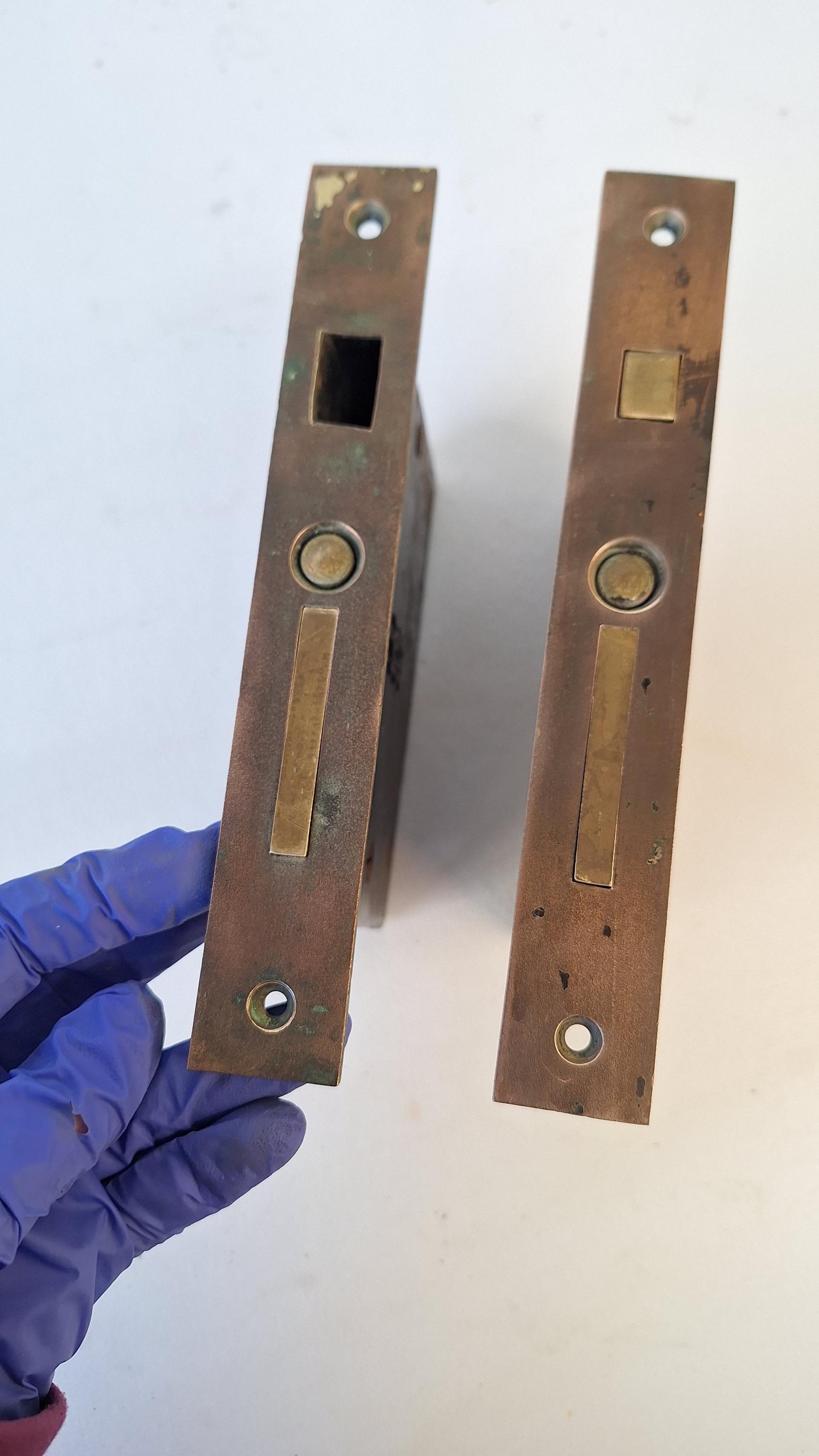 Double Pocket Door Hardware Set, Pocket Door Mortise Locks, Pocket Door ...