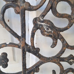 12 X 14 Fancy Vent Cover, Vintage Cast Iron Register, Architecture ...