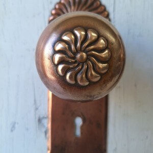 Antique Bronze Door Hardware Set, Antique Door Plates and Knobs ...