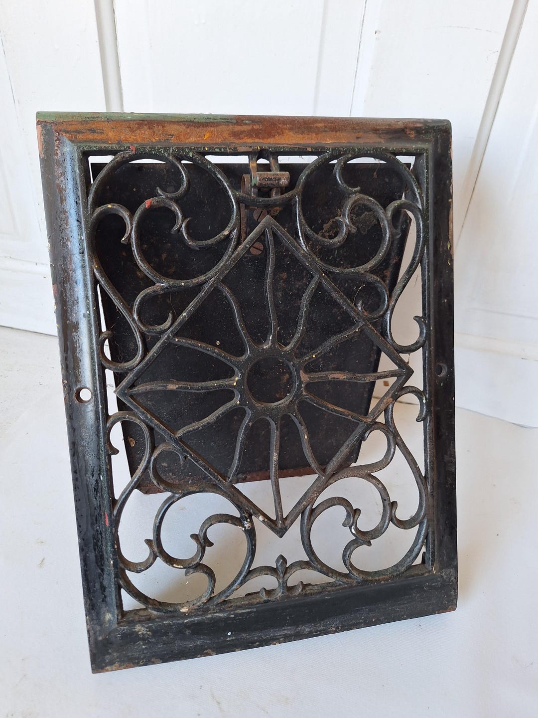 10 X 14 Cast Iron Baseboard Vent Cover, Cold Air Return, Large Wall ...