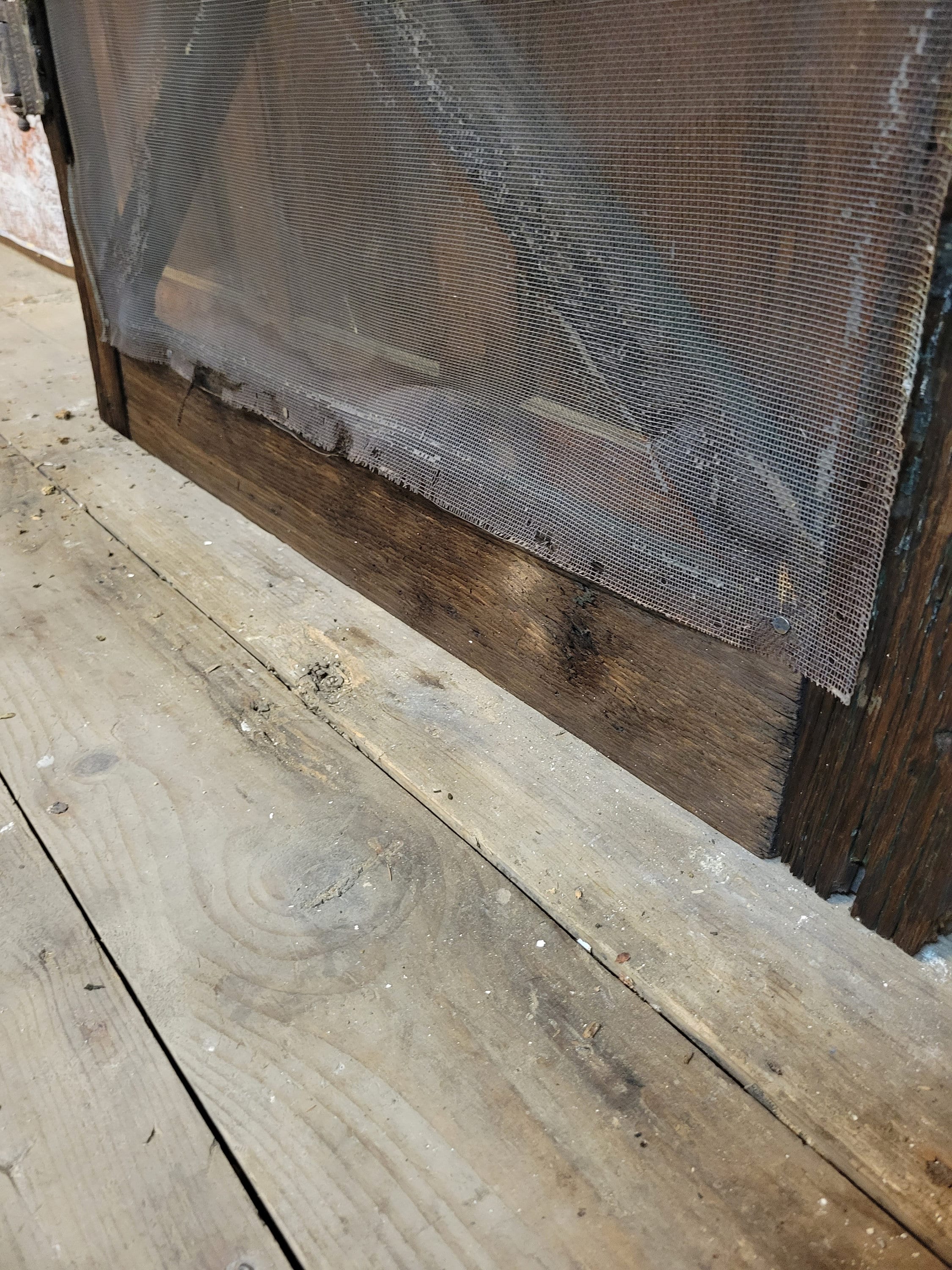 Fancy Antique Screen Door, Salvaged Farmhouse Screen Door With ...