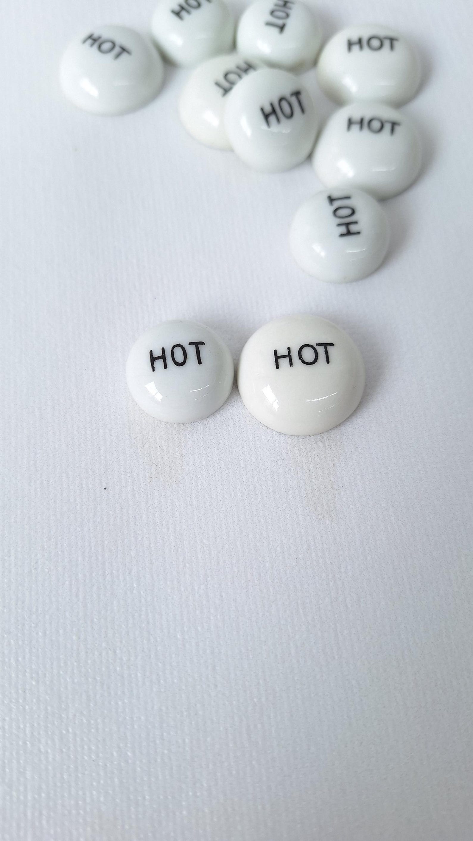 Porcelain Faucet Button Top: Hot Water Handle, Architecture Salvage - Etsy