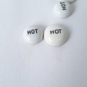 Porcelain Faucet Button Top: Hot Water Handle, Architecture Salvage - Etsy