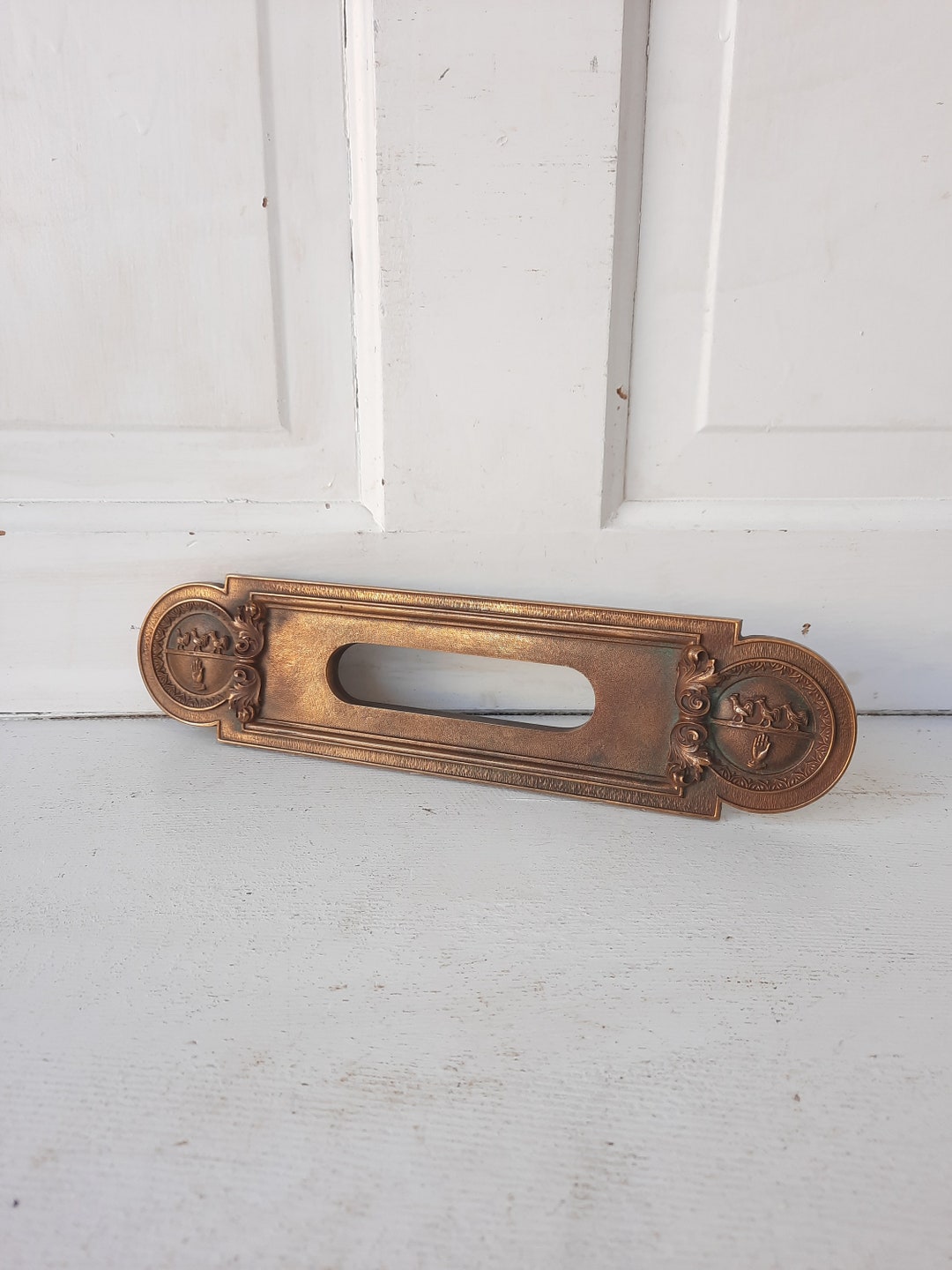Chicken Design Bronze Letter Slot, Fancy Antique Mail Post Slot ...