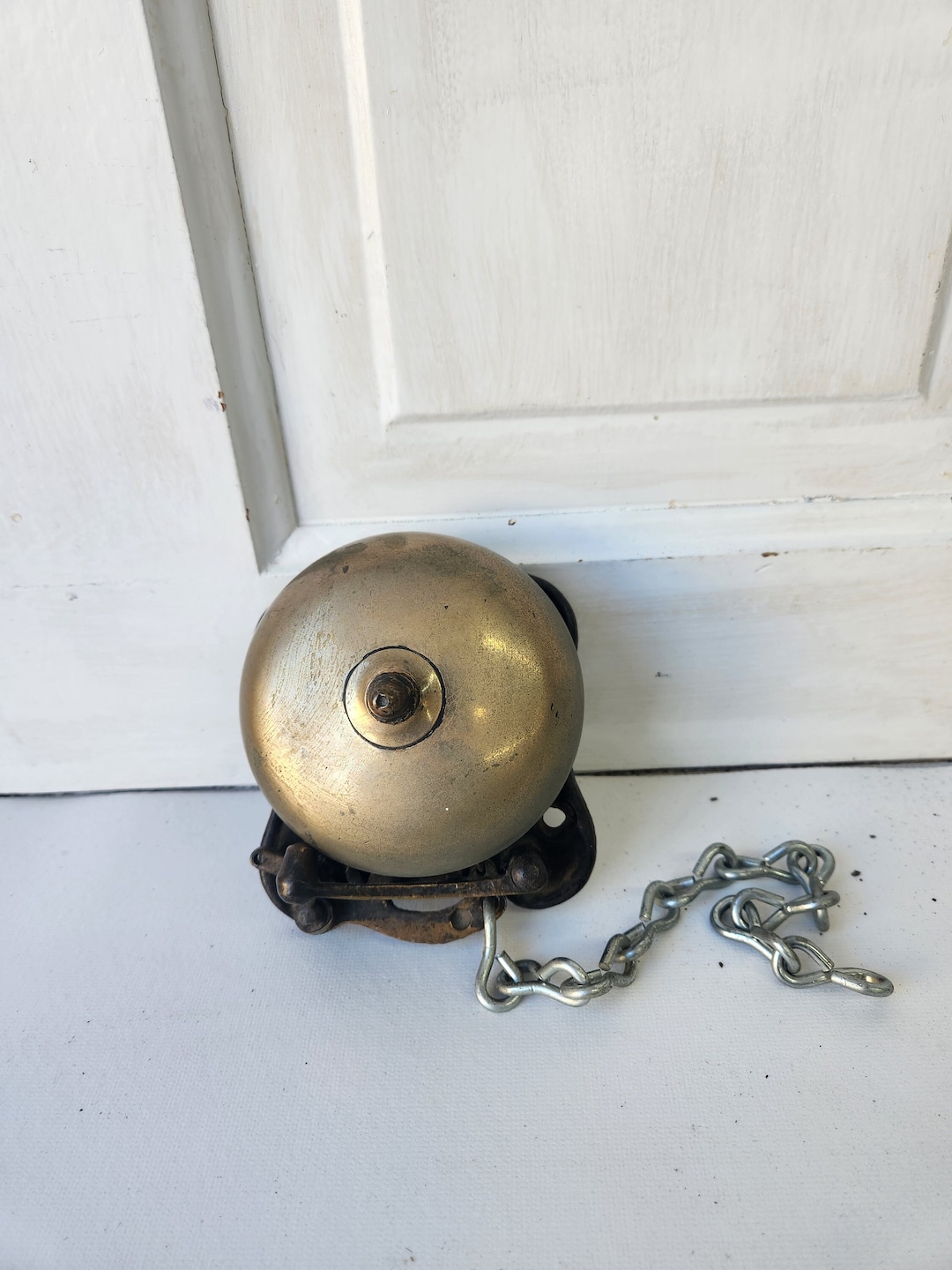 Antique Old Fashioned Pull Chain Door Bell, Architecture Salvage ...